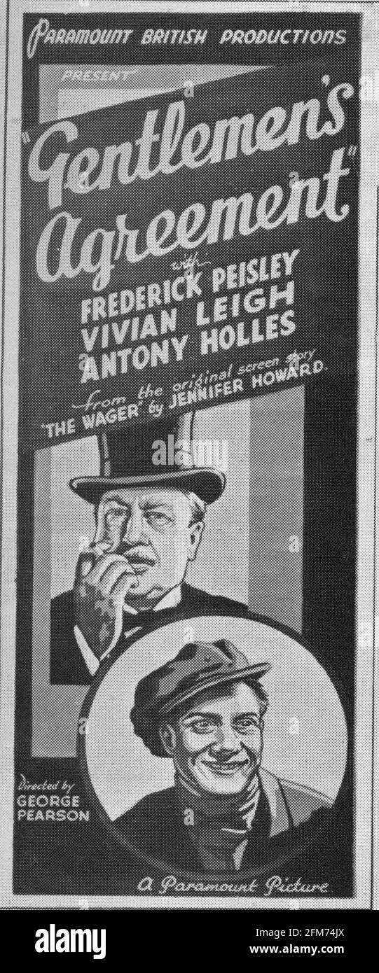 VIVIEN LEIGH (as VIVIAN LEIGH) FREDERICK PEISLEY and ANTONY HOLLES in ...