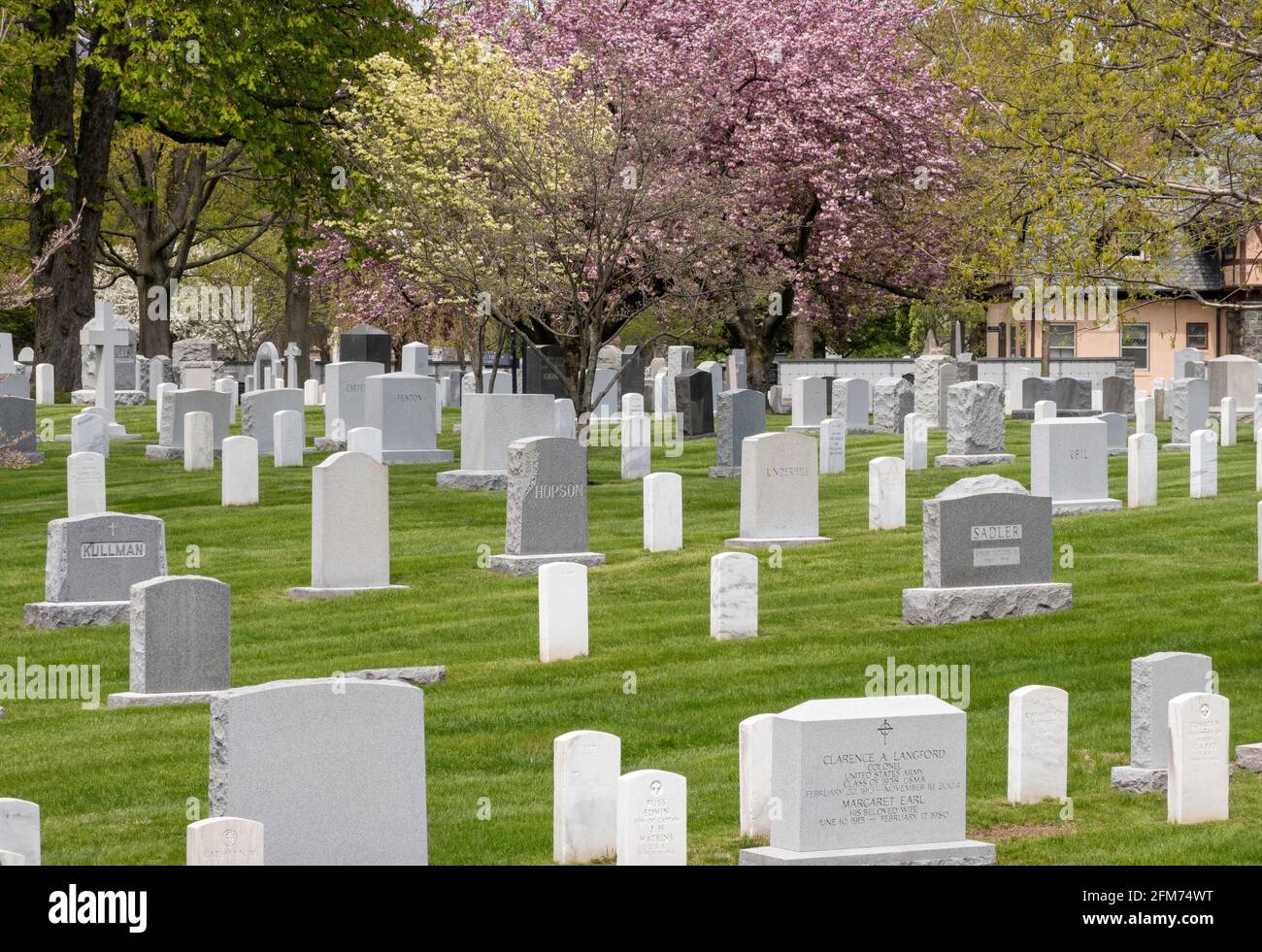 Cemetery at West Point in Spring, NY, USA, 2021 Stock Photo - Alamy