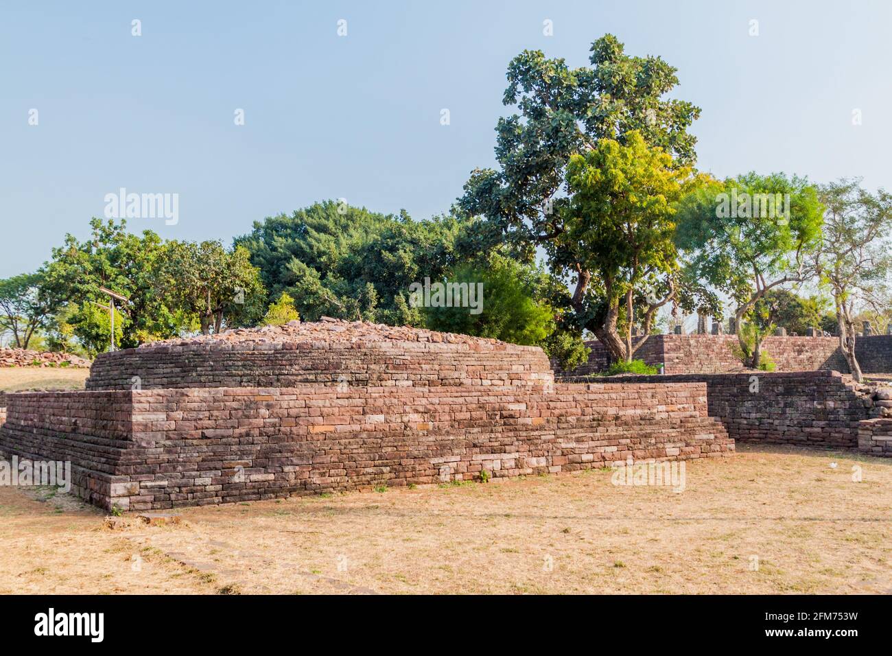 Ruins of a stupa at Sanchi, Madhya Pradesh, India Stock Photo - Alamy