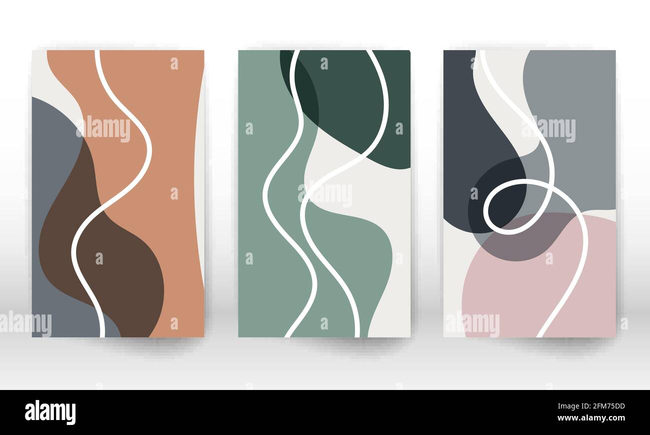 Set of geometric shapes. Hand drawn watercolor effect design elements ...