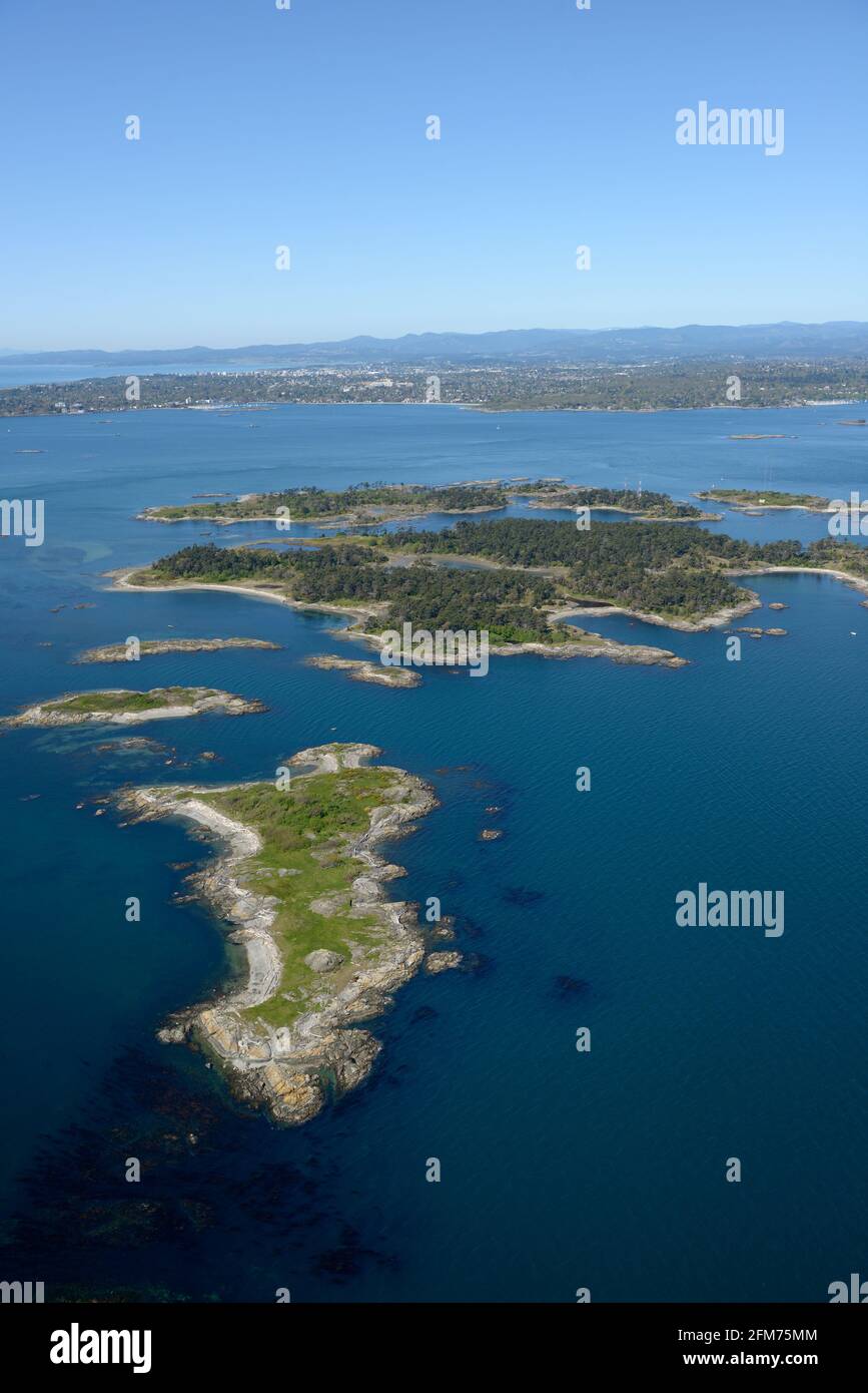 Aerial image of Discovery Island Marine Provincial Park, Vancouver ...