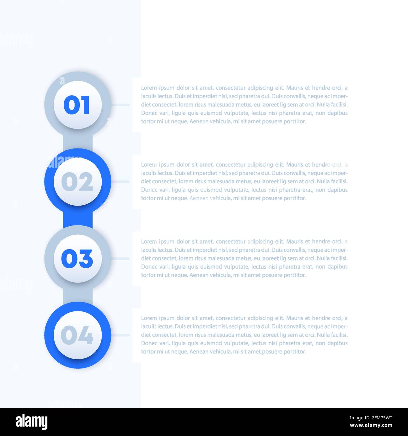 1, 2, 3 and 4 steps, progress bar design Stock Vector Image & Art - Alamy