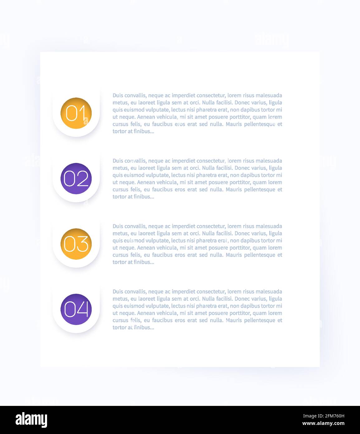 1, 2, 3 and 4 steps, progress bar, infographics Stock Vector Image ...