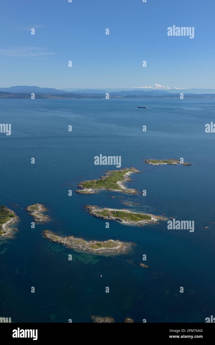 Aerial photo of Discovery Island Marine Provincial Park, Vancouver ...