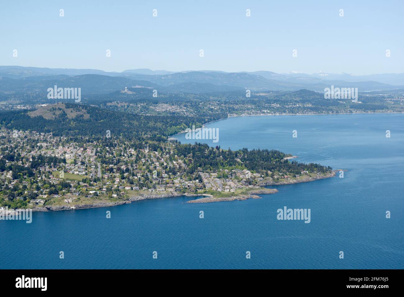 Aerial photo of Saanich, Victoria, Vancouver Island, British Columbia ...