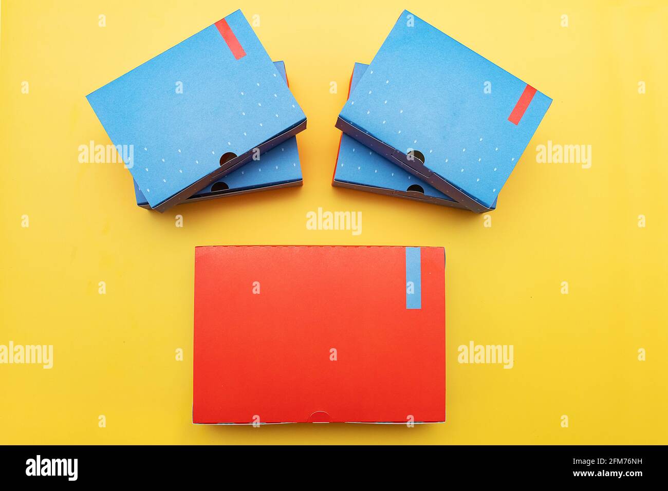 fast food boxes, empty clean disposable food containers for a quick ...