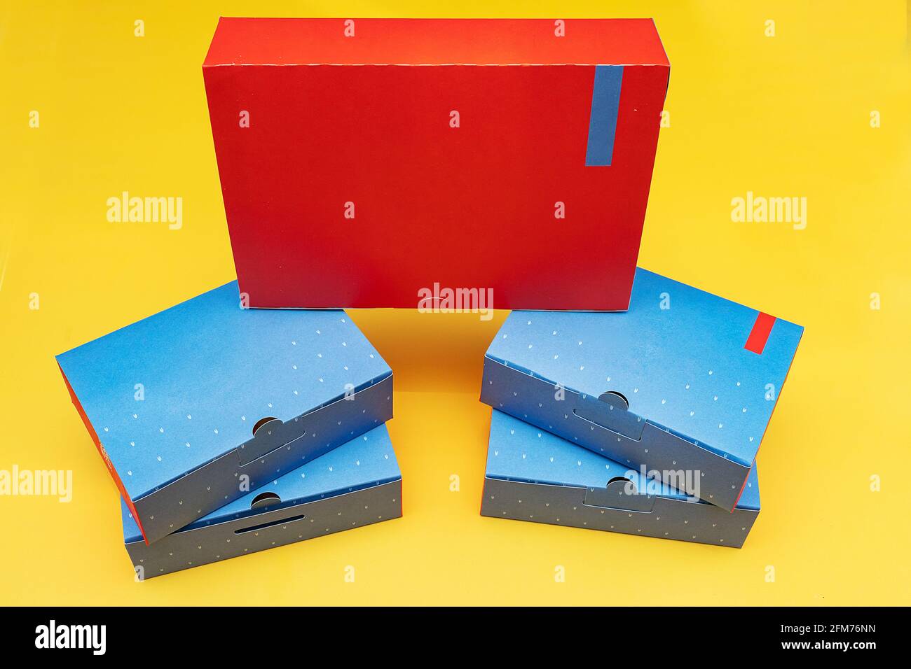 fast food boxes, empty clean disposable food containers for a quick ...