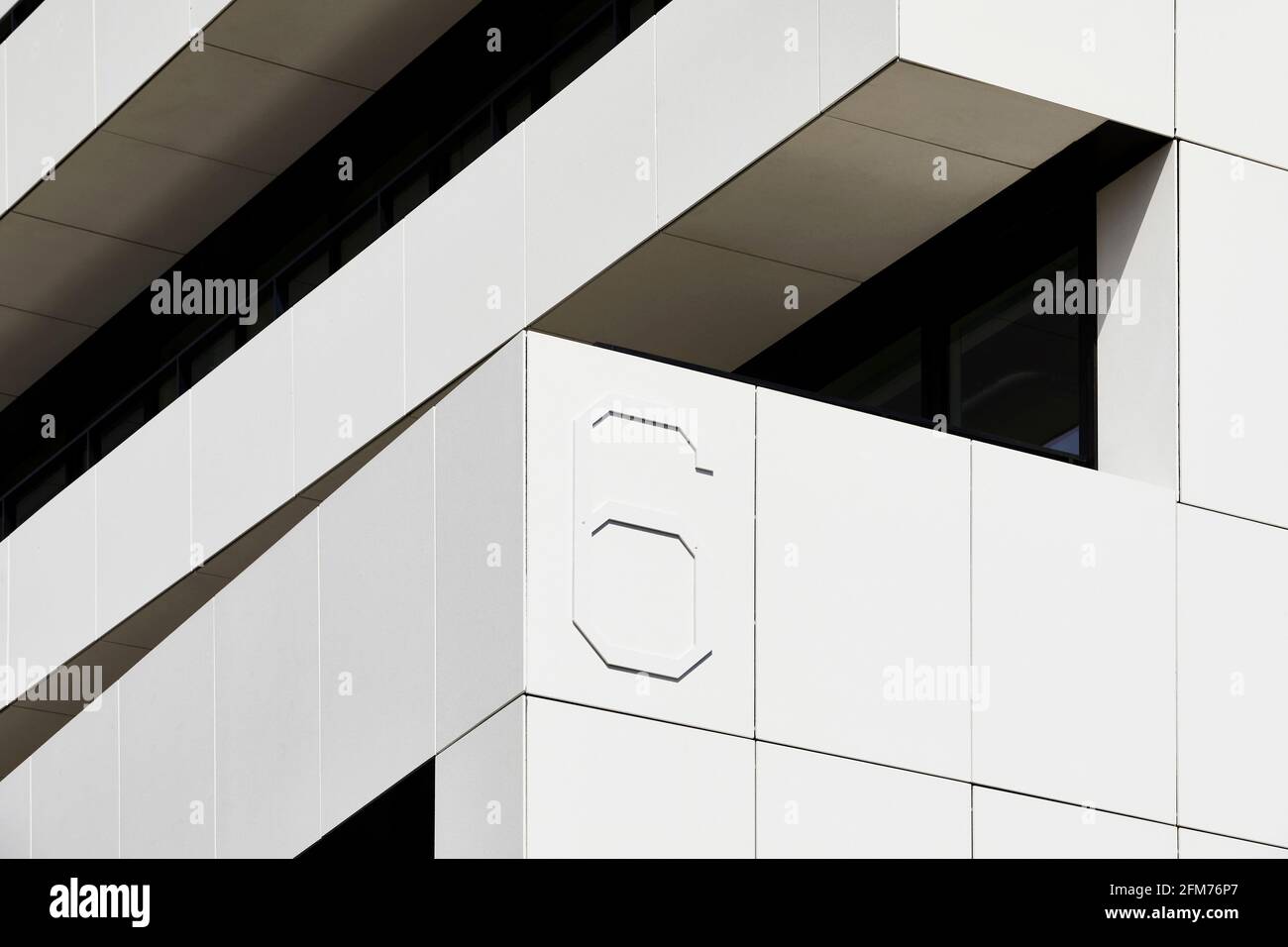 Detail of exterior facade with building number. Storey Orsman Road ...