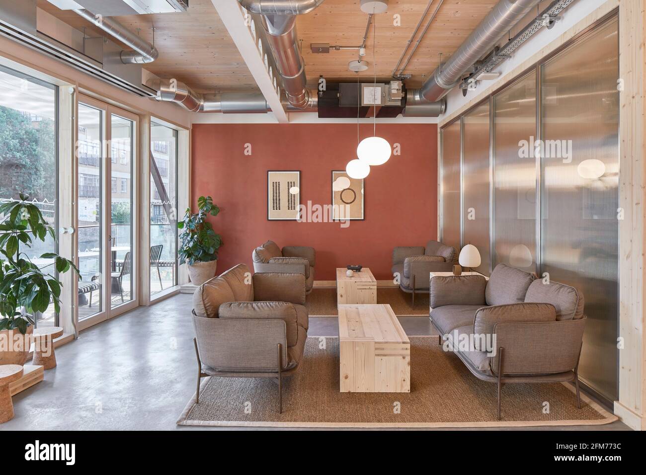 Seating area interior. Storey Orsman Road, London, United Kingdom ...