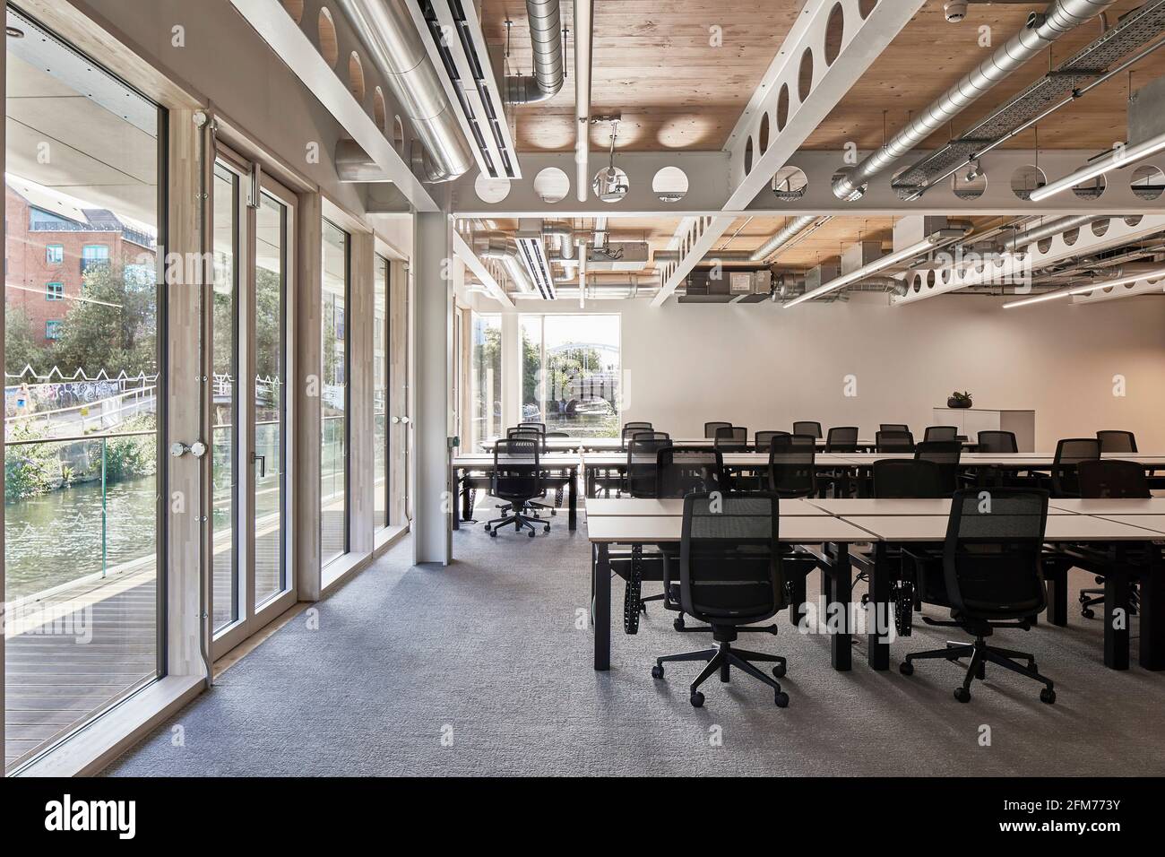 Office space interior. Storey Orsman Road, London, United Kingdom ...