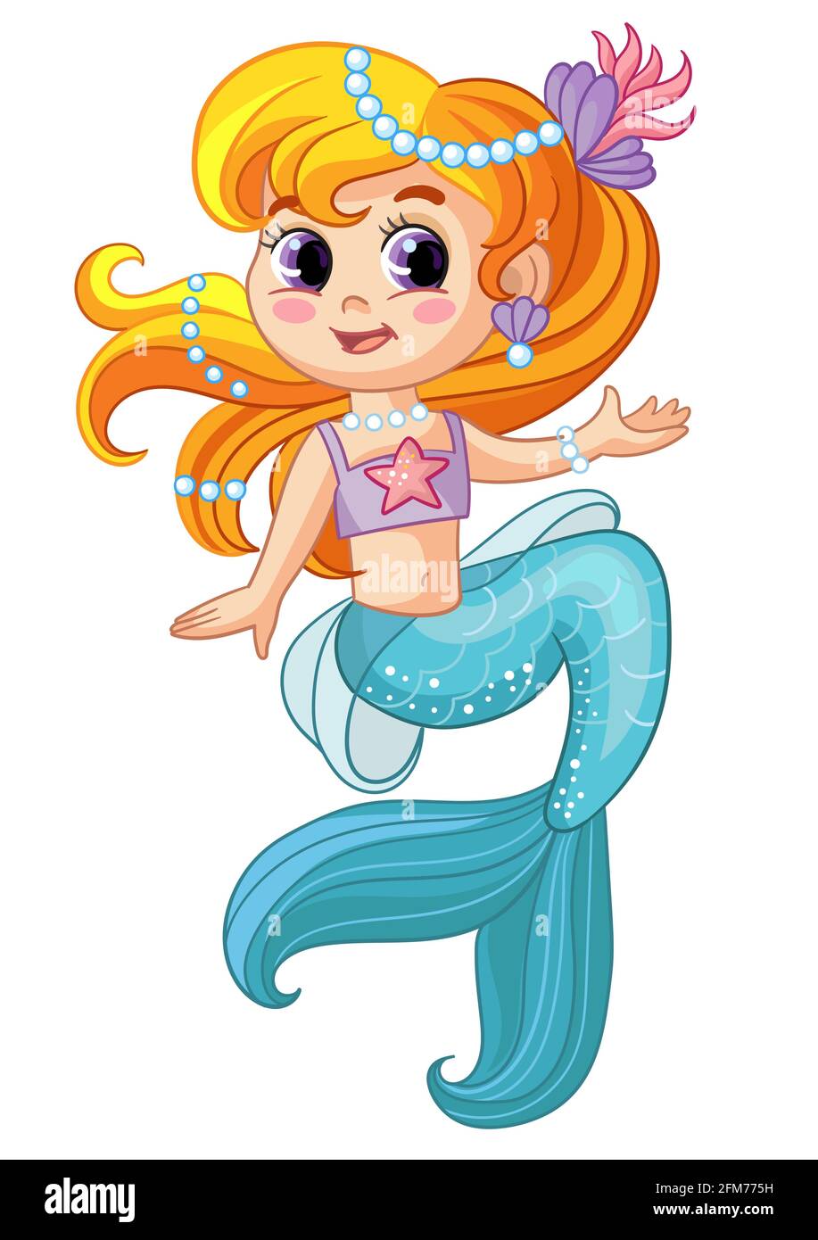 Tattoo illustration mermaid Stock Vector Images - Alamy