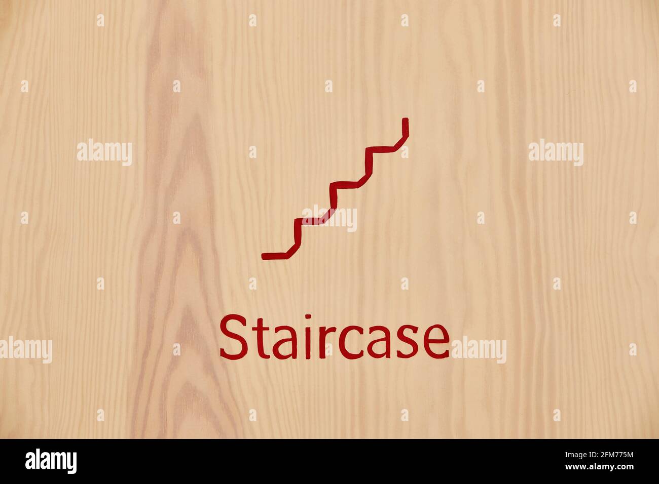 Staircase signage detail. Storey Orsman Road, London, United Kingdom ...