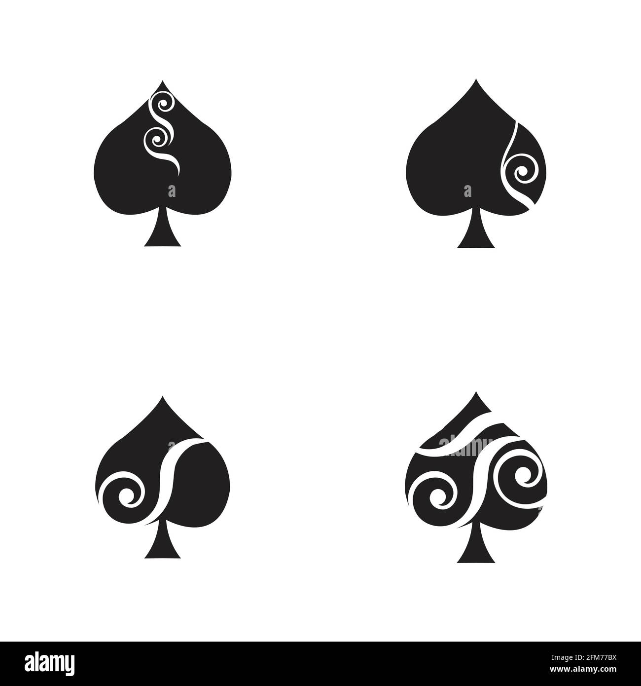 Ace logo set vector illustration design template Stock Vector Image ...