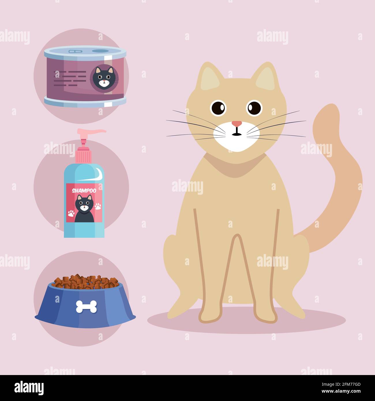 Pet food shopping Stock Vector Images - Alamy