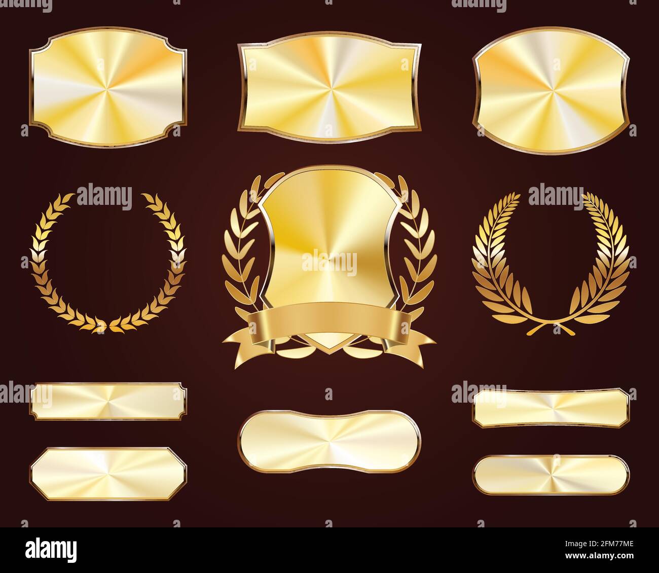 Gold labels hi-res stock photography and images - Alamy