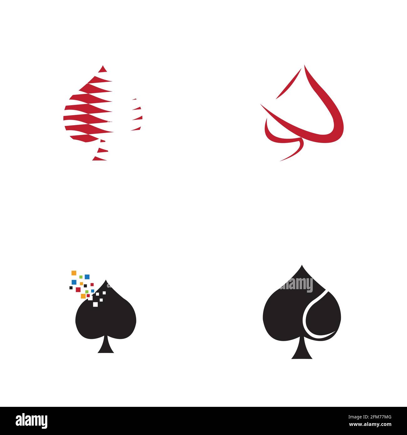 Ace logo set vector illustration design template Stock Vector Image ...