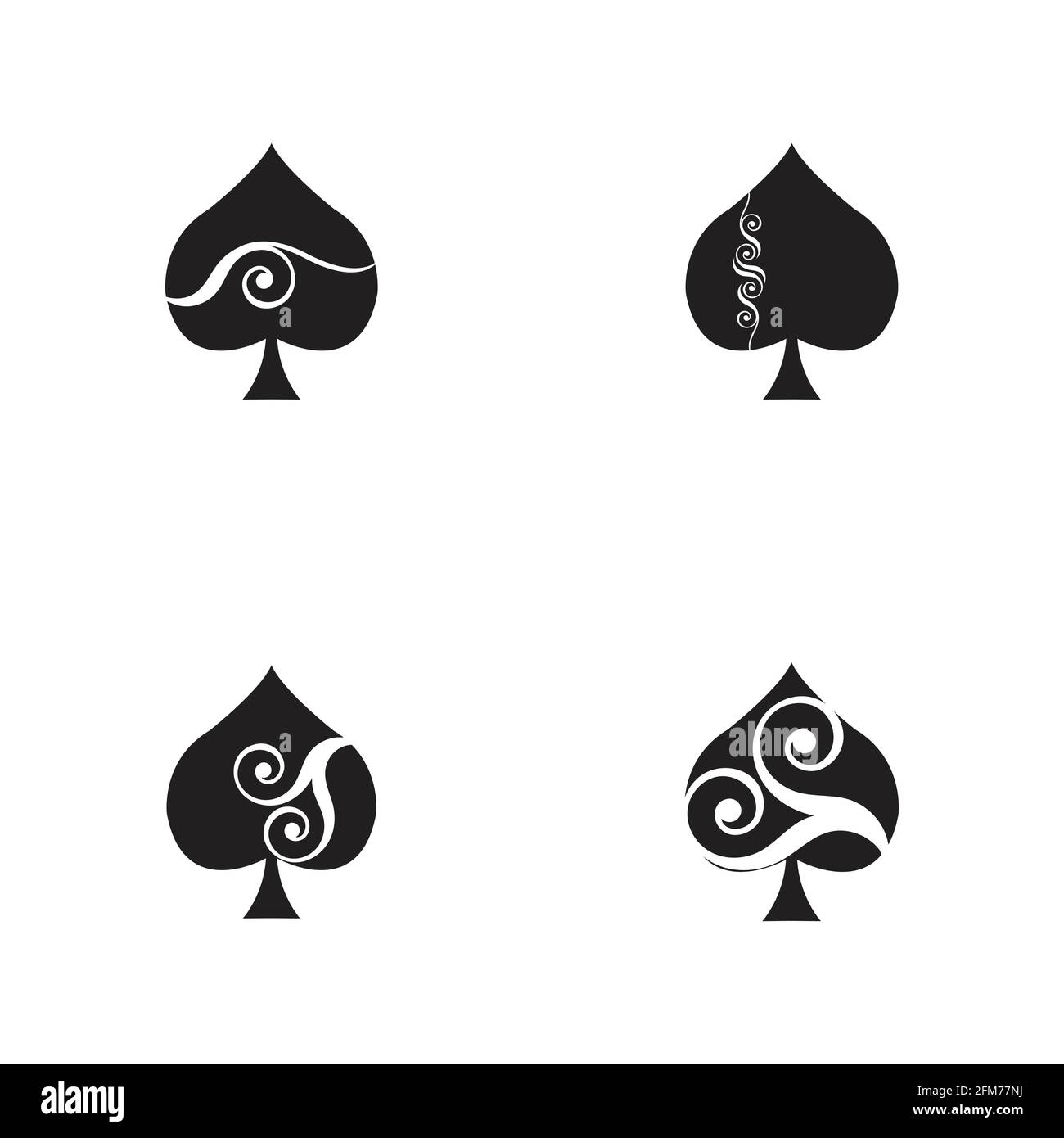 Ace logo set vector illustration design template Stock Vector Image ...