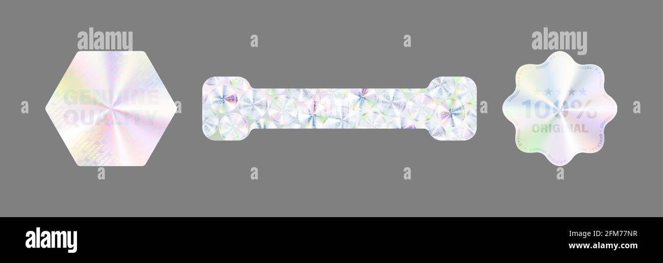 Product Certification Symbol. Hologram Sticker Set. Vector Stock Vector ...