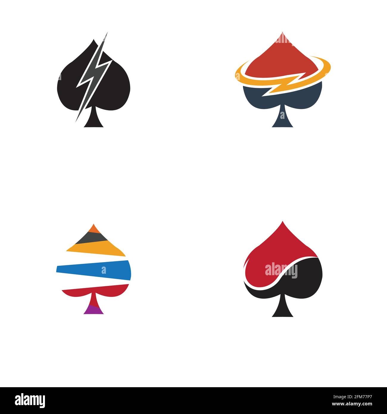 Ace logo set vector illustration design template Stock Vector Image ...