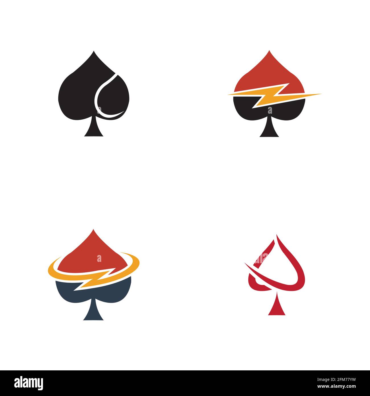 Ace logo set vector illustration design template Stock Vector Image ...