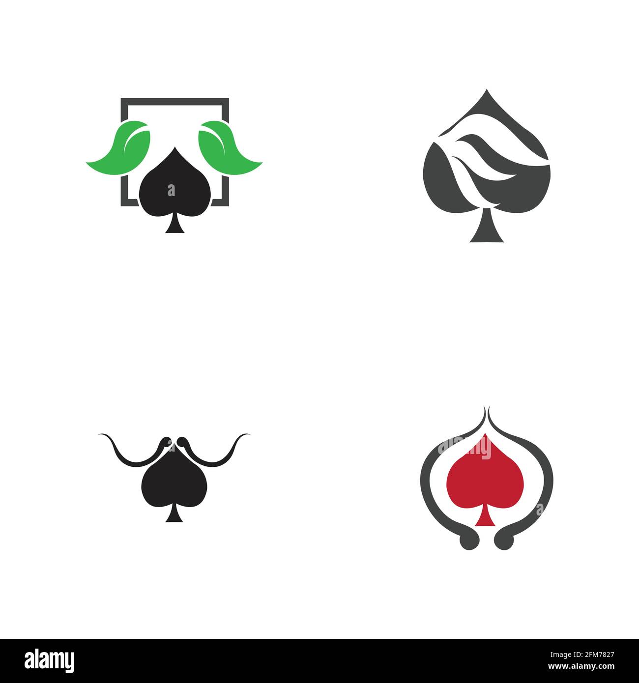 Ace logo set vector illustration design template Stock Vector Image ...