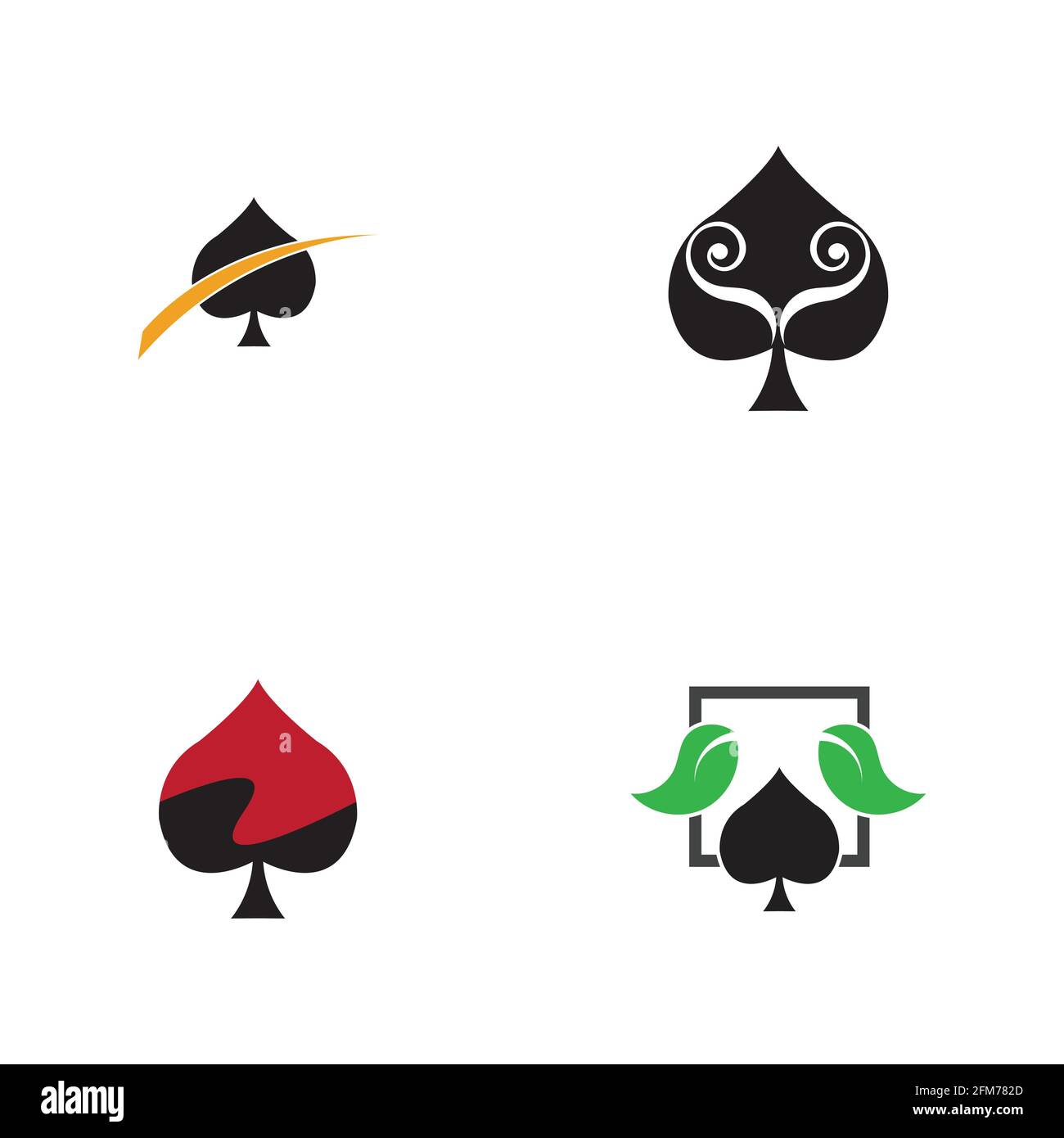 Ace logo set vector illustration design template Stock Vector Image ...