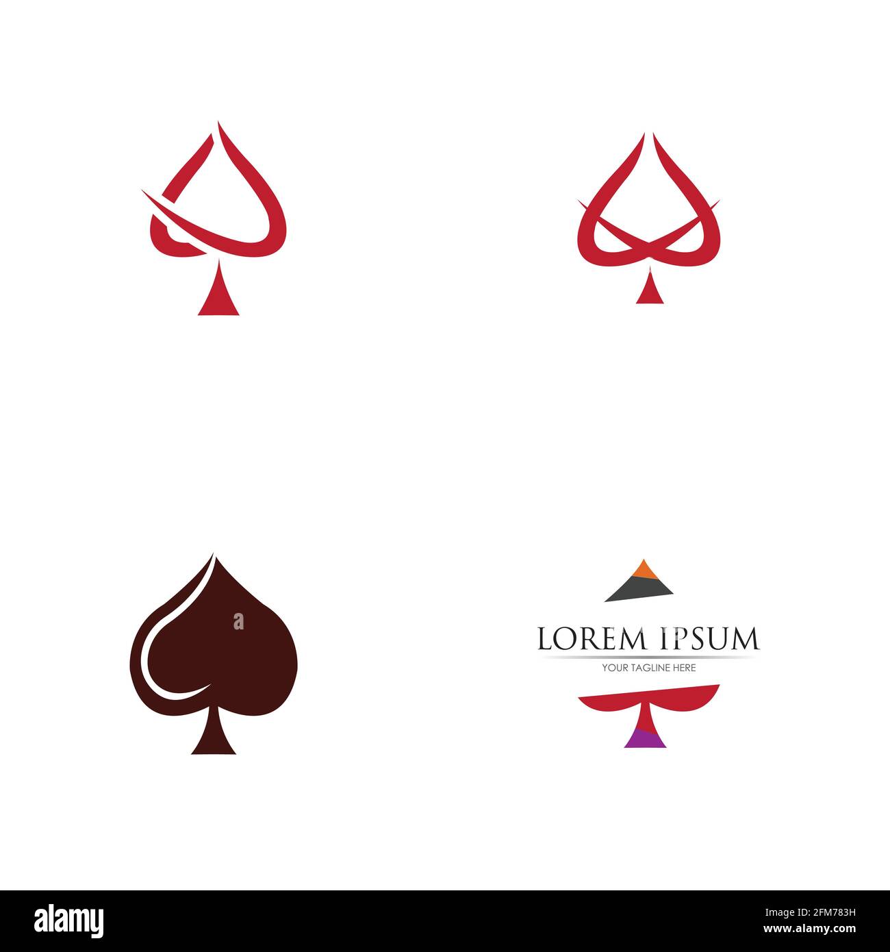 Ace logo set vector illustration design template Stock Vector Image ...