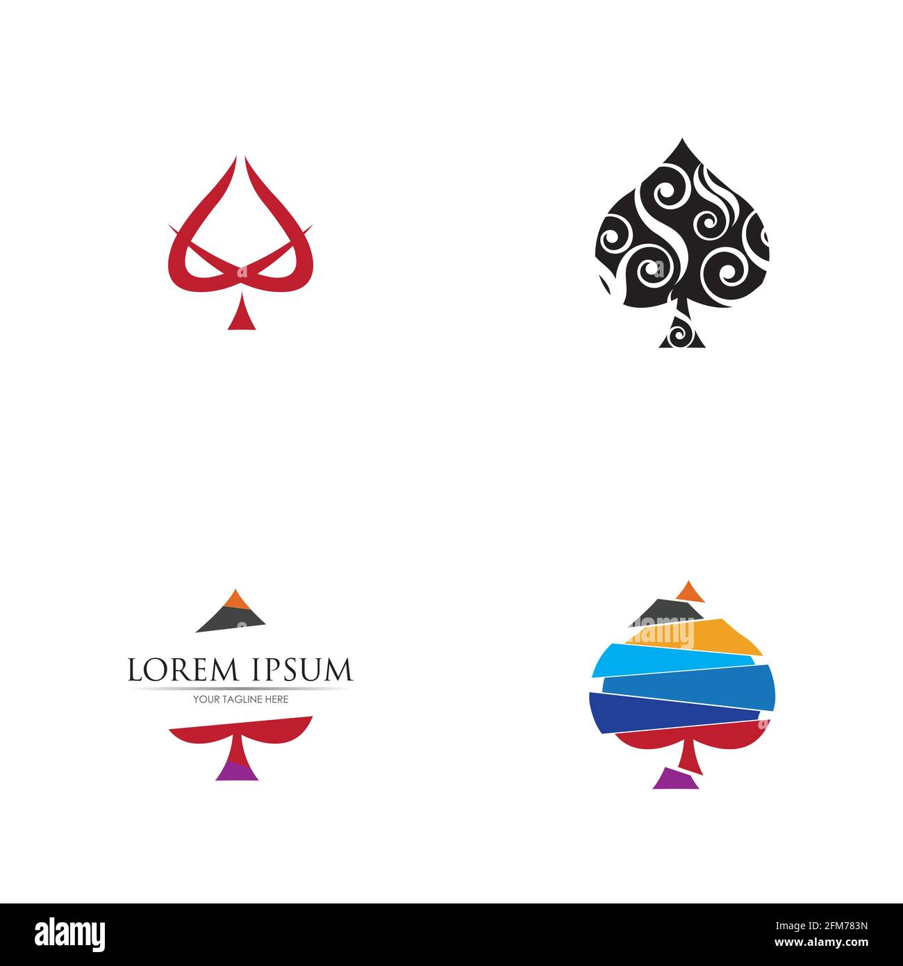 Ace logo set vector illustration design template Stock Vector Image ...