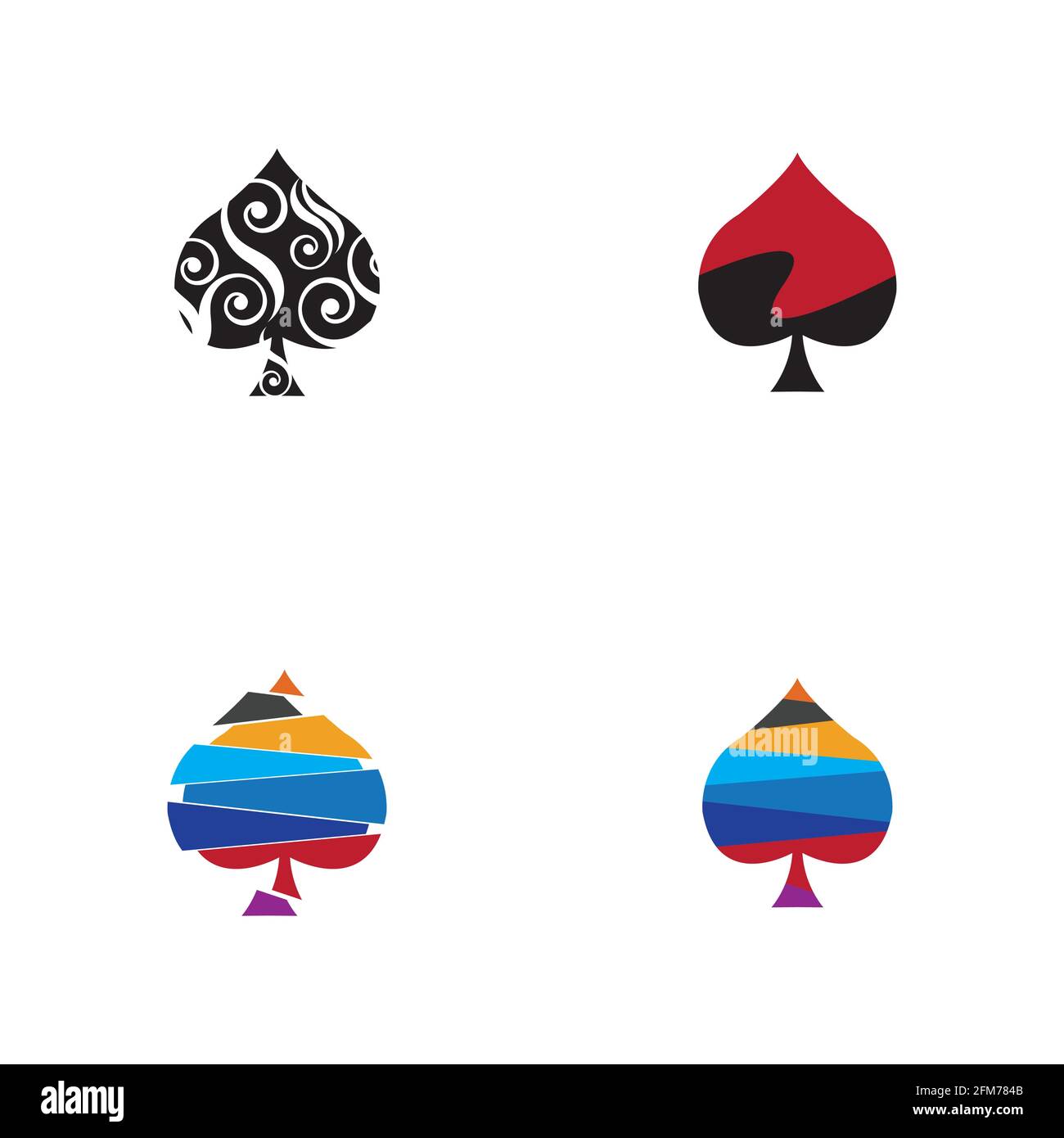 Ace logo set vector illustration design template Stock Vector Image ...