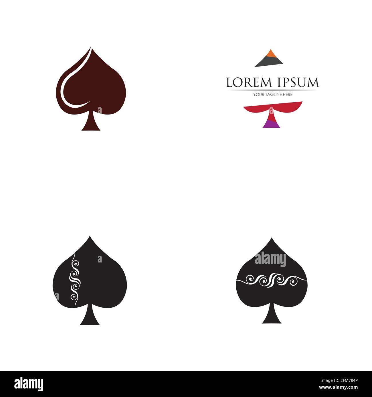 Ace logo set vector illustration design template Stock Vector Image ...