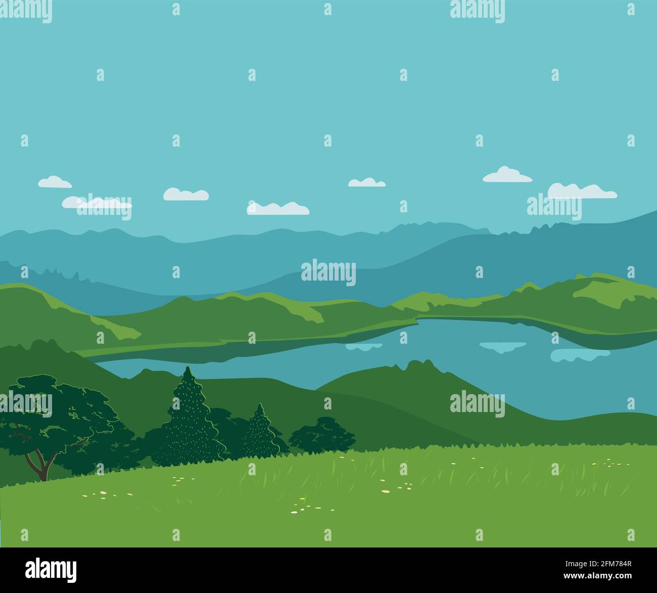 Mountain vector graphics Stock Vector Images - Alamy