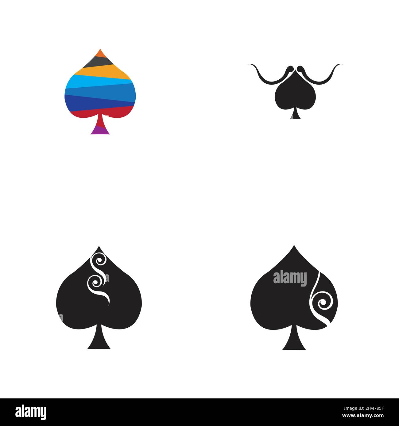 Ace logo set vector illustration design template Stock Vector Image ...