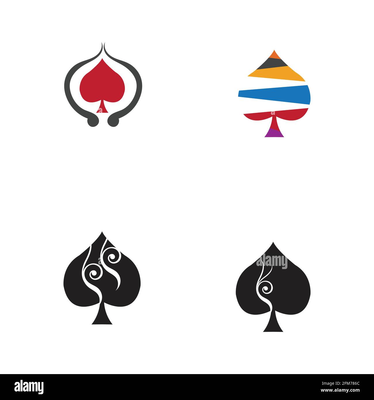 Ace logo set vector illustration design template Stock Vector Image ...