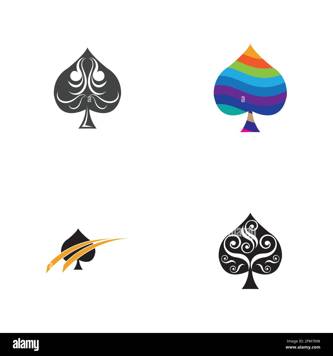 Ace logo set vector illustration design template Stock Vector Image ...