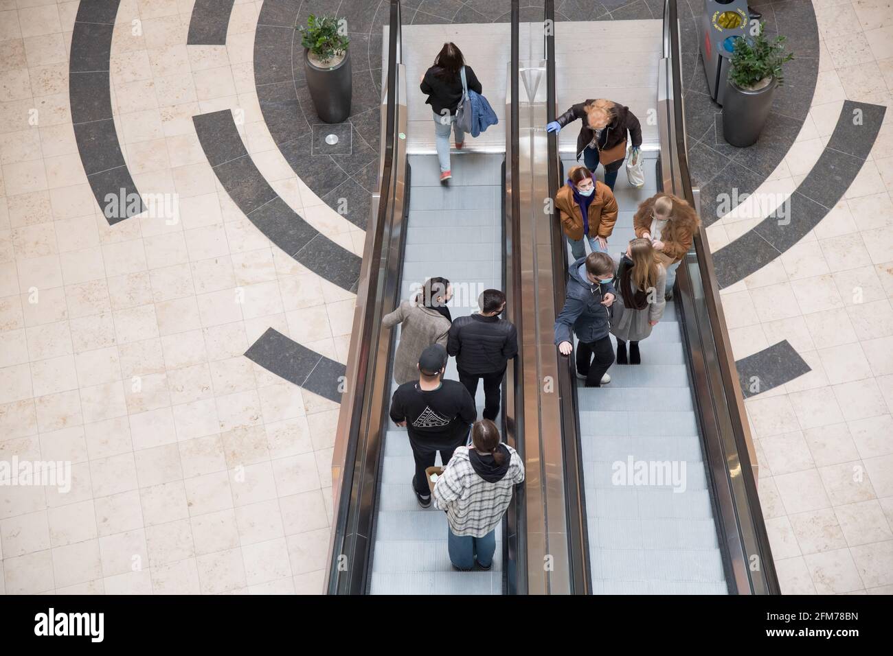 Open shopping mall after lockdown in Coronavirus disease 2019 (COVID-19 ...