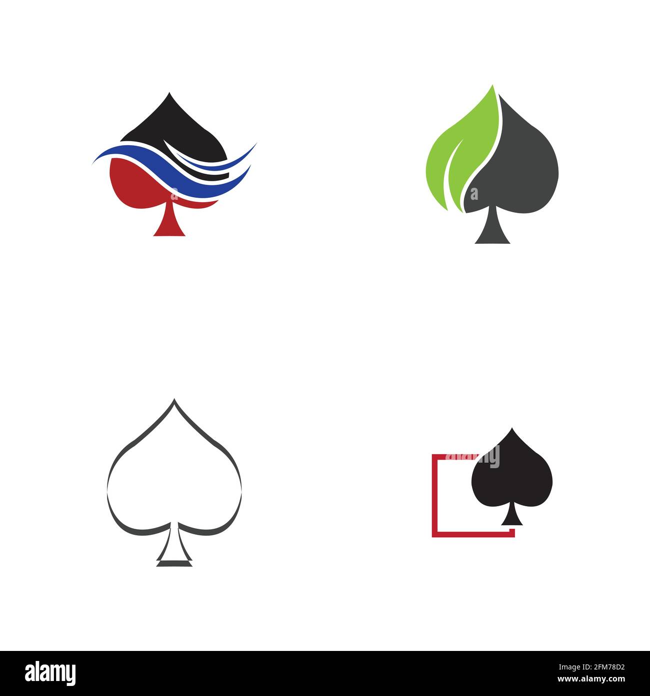Ace logo set vector illustration design template Stock Vector Image ...