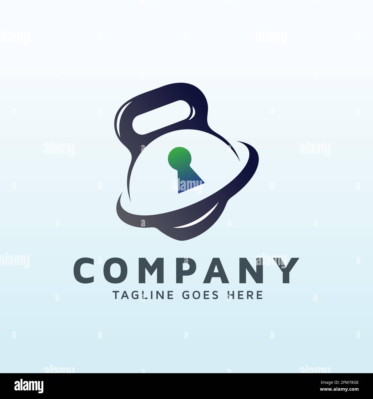 Security logo design with fitness gym icon Stock Vector Image & Art - Alamy