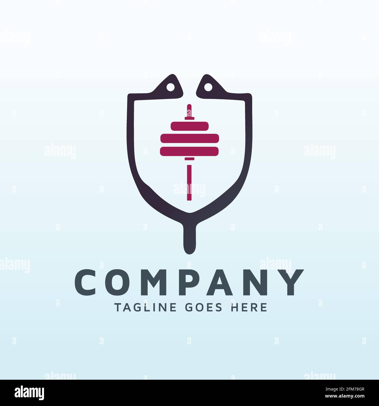 medical logo design with fitness gym icon Stock Vector Image & Art - Alamy