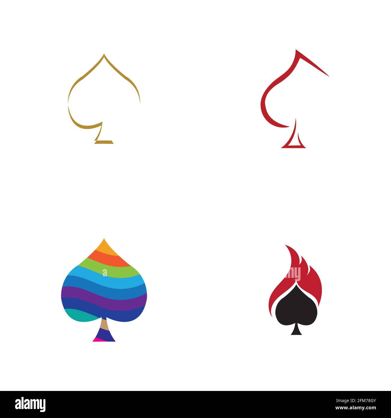 Ace logo set vector illustration design template Stock Vector Image ...
