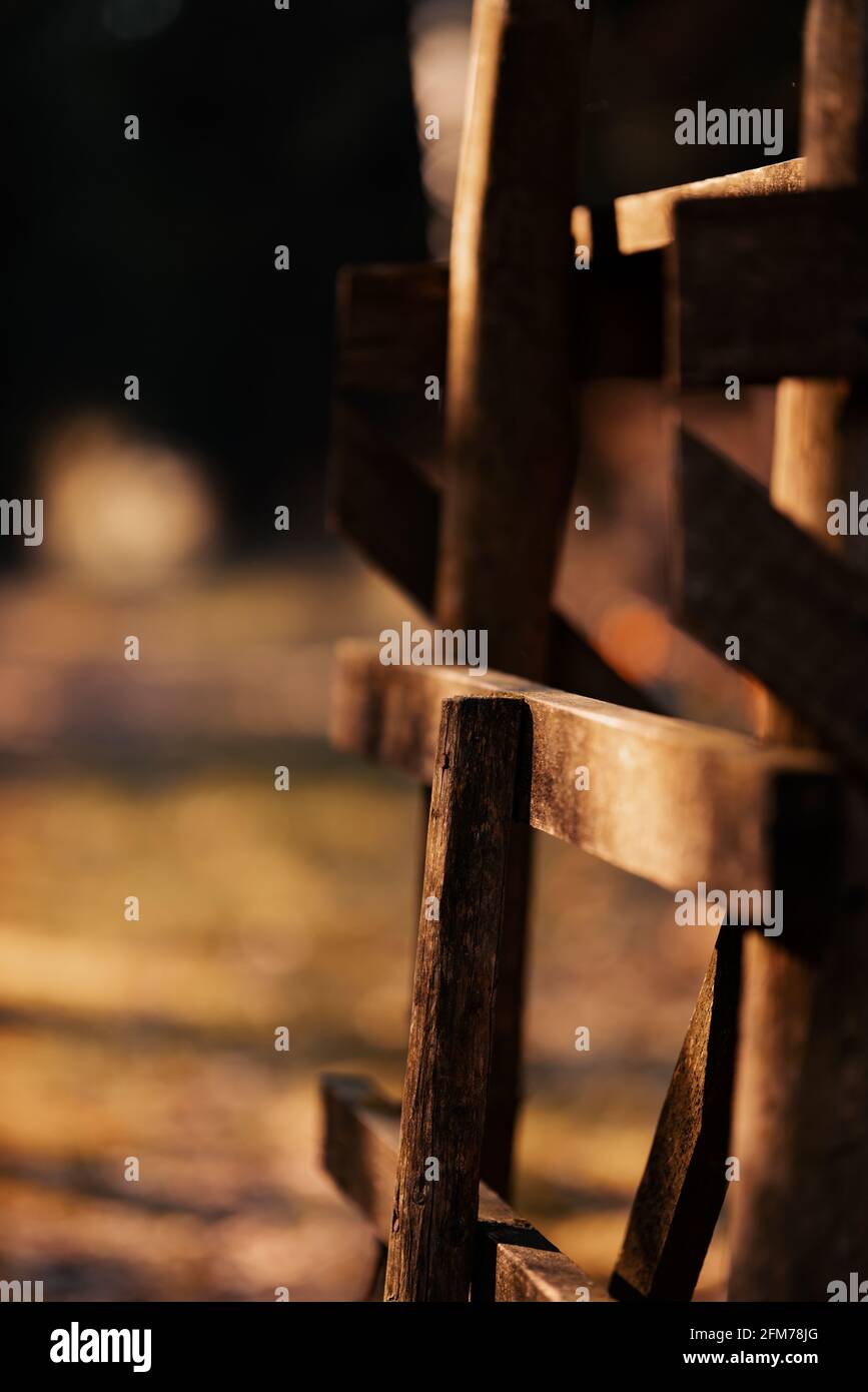 Broken ladder wood hi-res stock photography and images - Alamy