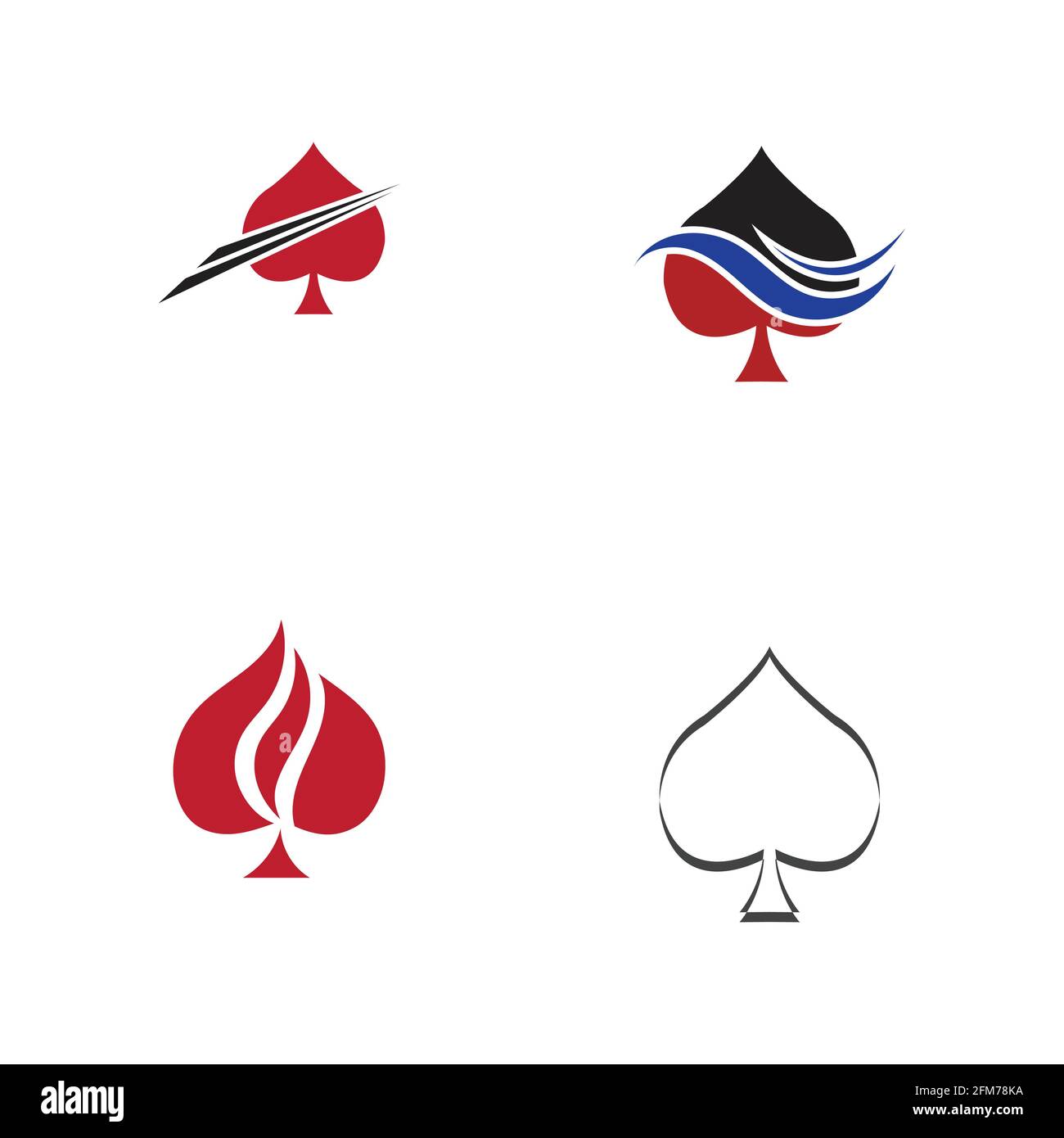 Ace logo set vector illustration design template Stock Vector Image ...