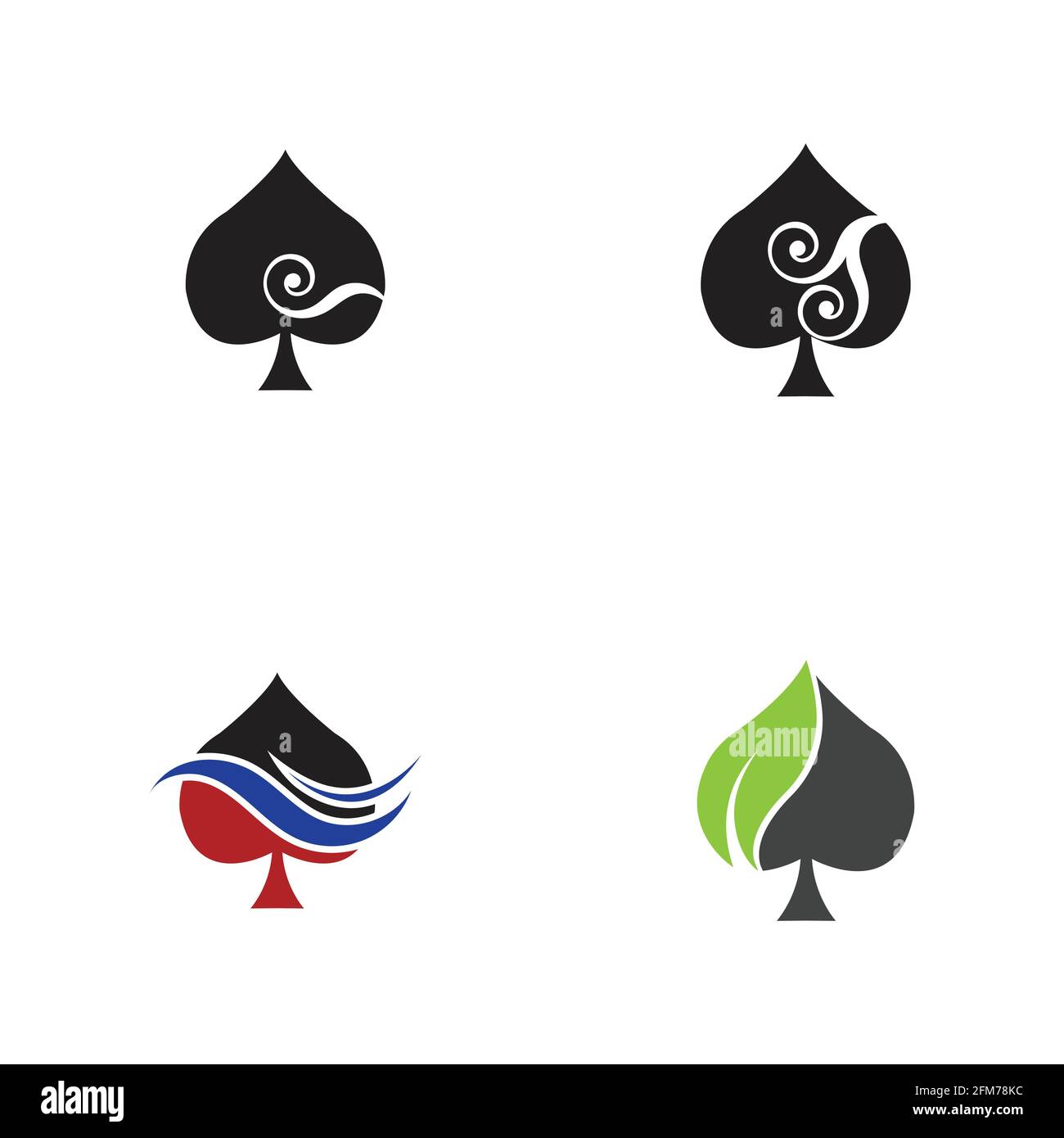 Ace logo set vector illustration design template Stock Vector Image ...