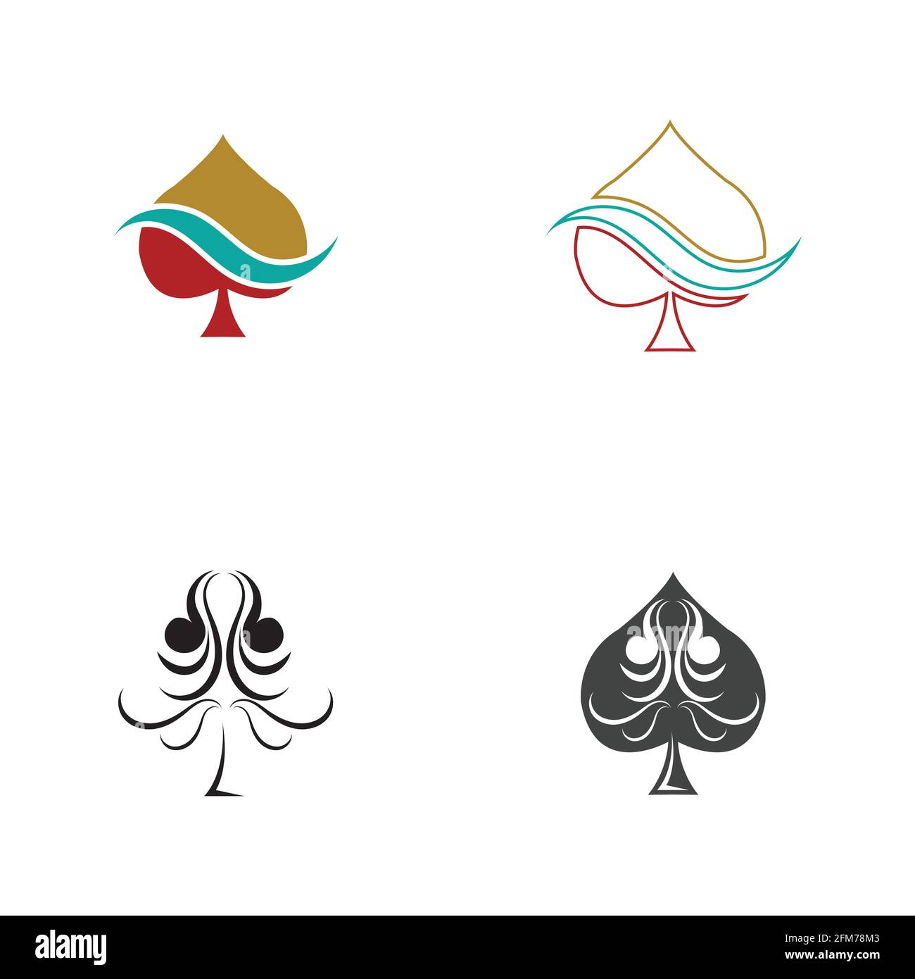 Ace logo set vector illustration design template Stock Vector Image ...