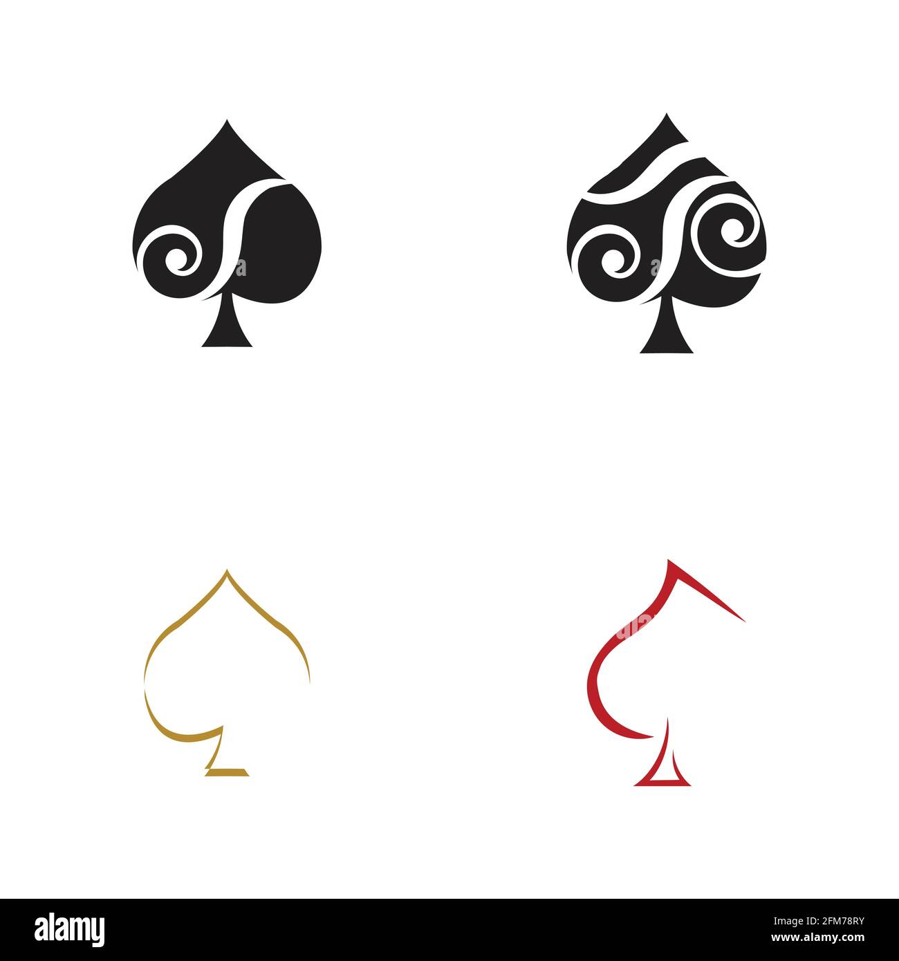 Ace logo set vector illustration design template Stock Vector Image ...