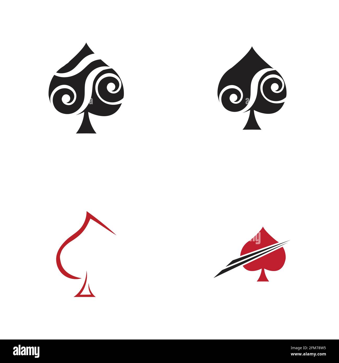 Ace logo set vector illustration design template Stock Vector Image ...