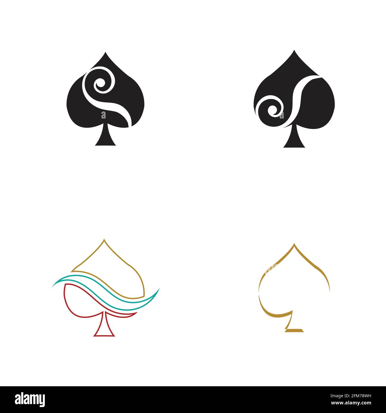 Ace logo set vector illustration design template Stock Vector Image ...