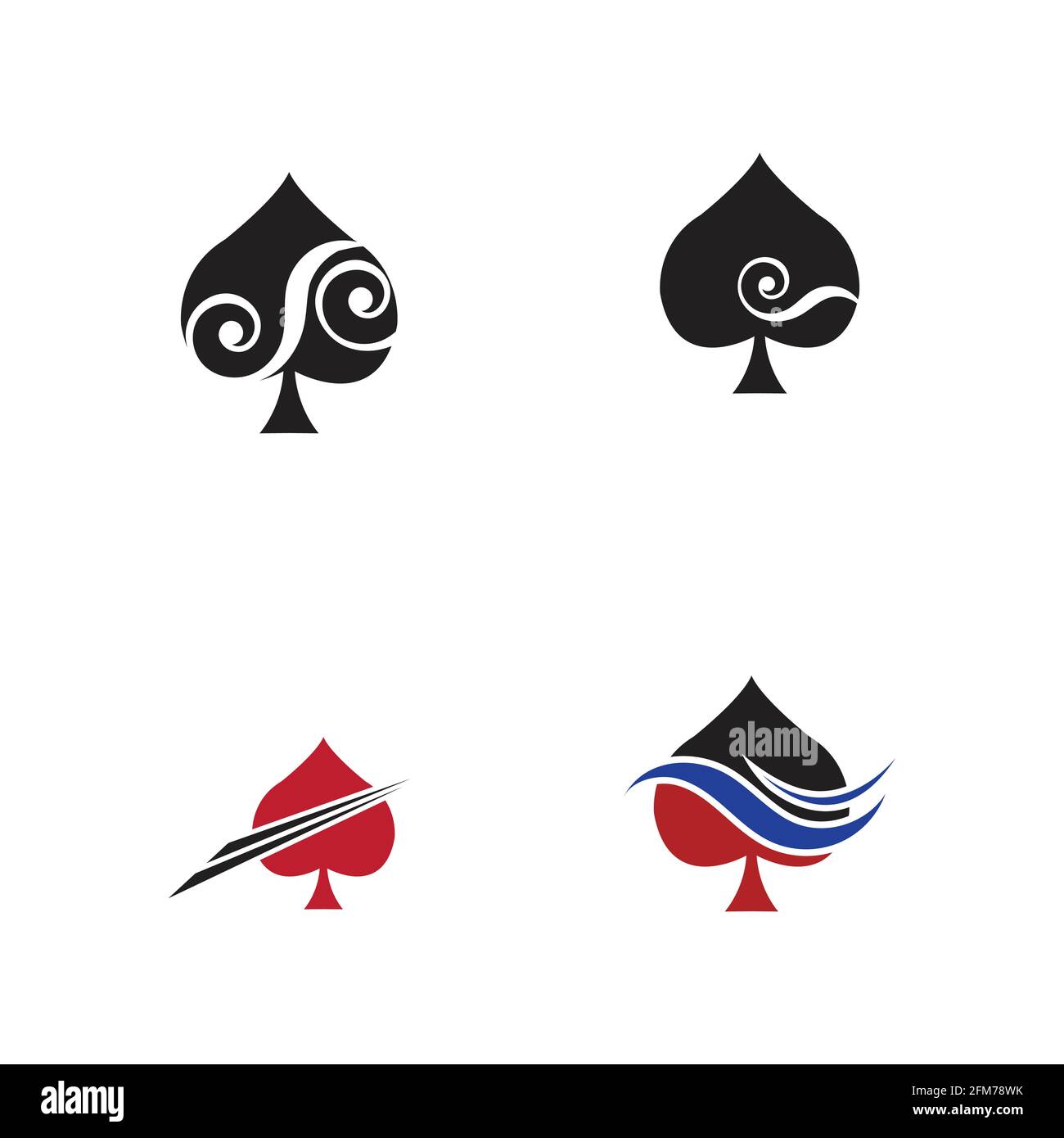 Ace logo set vector illustration design template Stock Vector Image ...