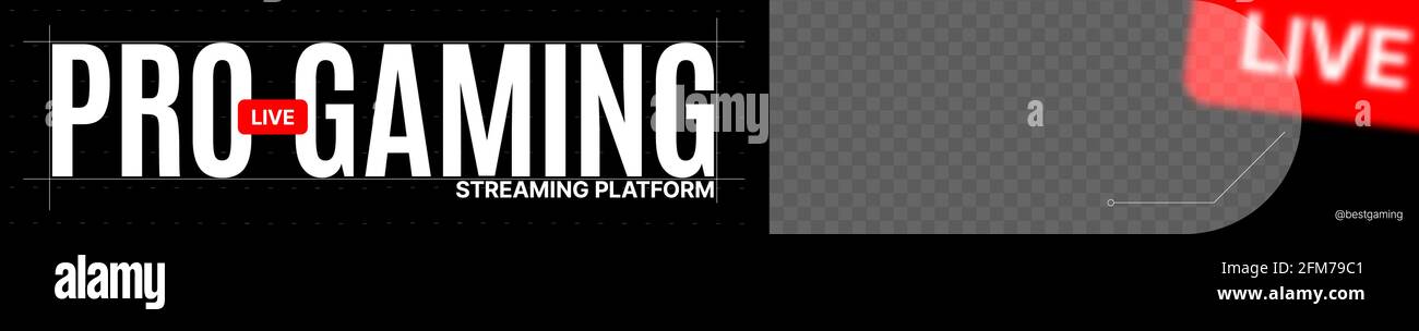 The header for Streaming Platform. Social Media Horizontal Live ...