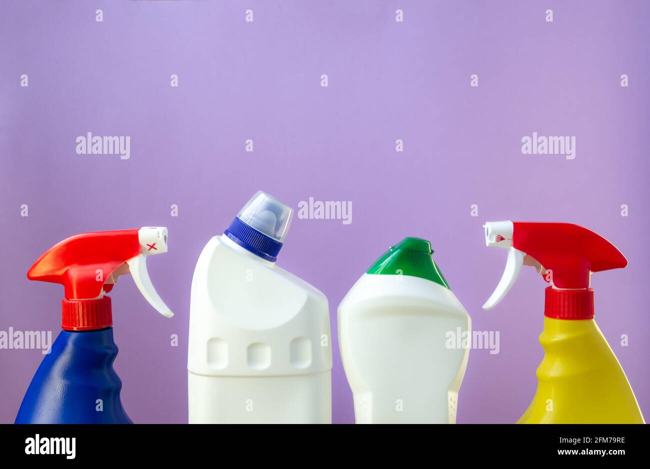 Plastic bottles of cleaning products hi-res stock photography and ...