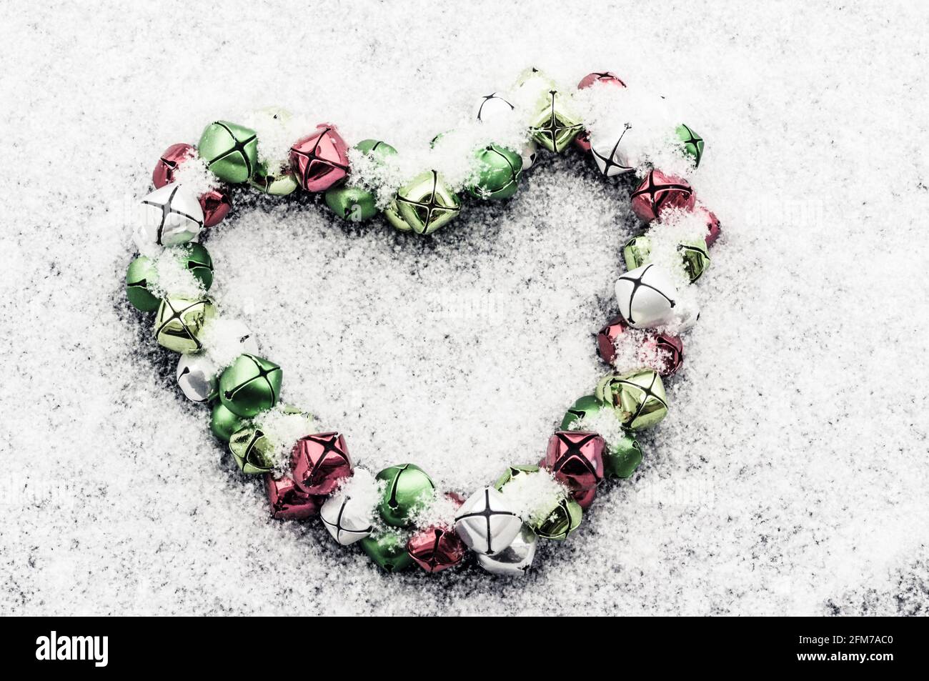 Snow Covered Heart Stock Photo - Alamy